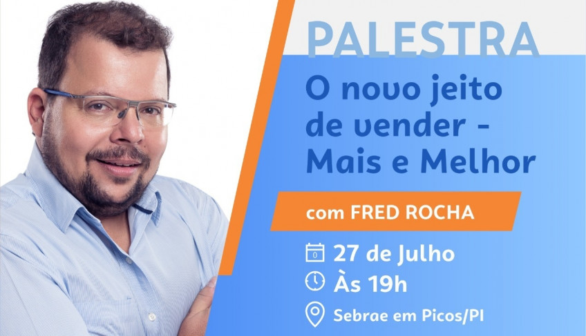 Fred Rocha, apresentador e escritor, fará palestra para empresários em ...
